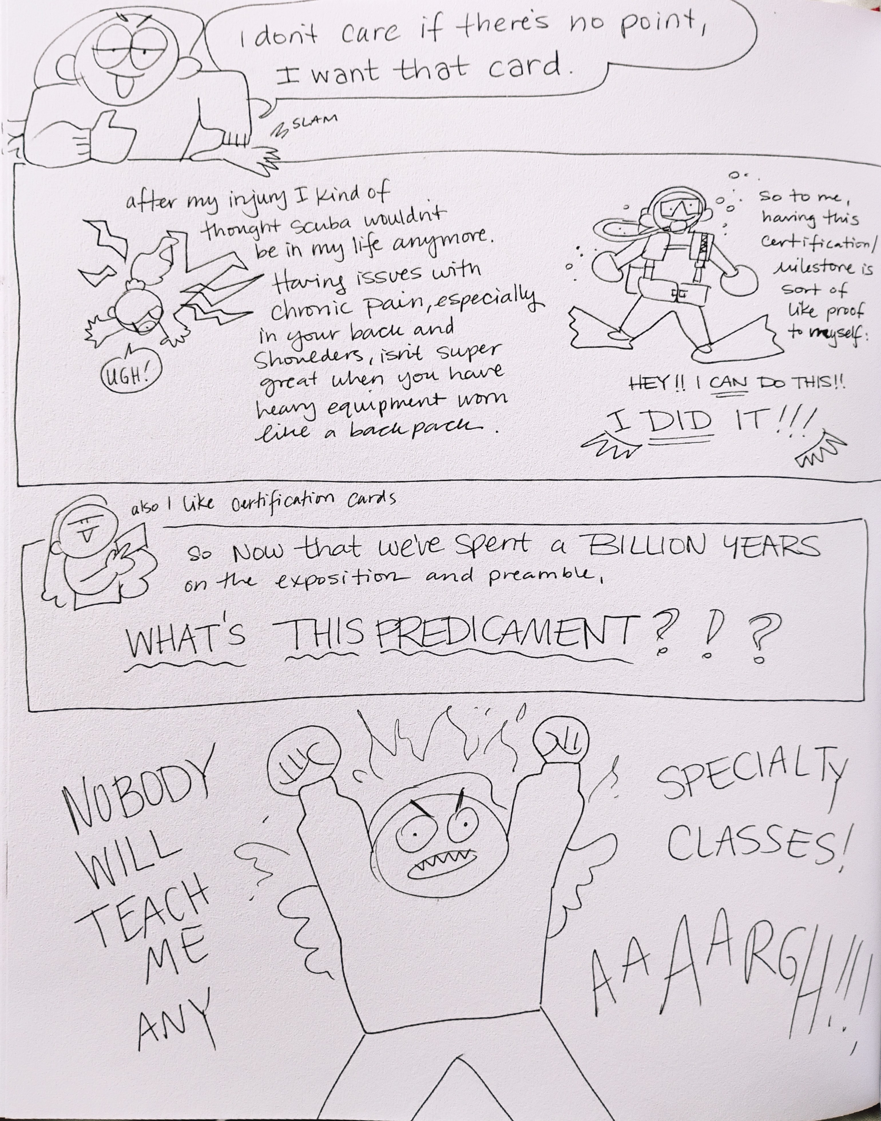 Scuba Comic: The Predicament – Open Water Saga